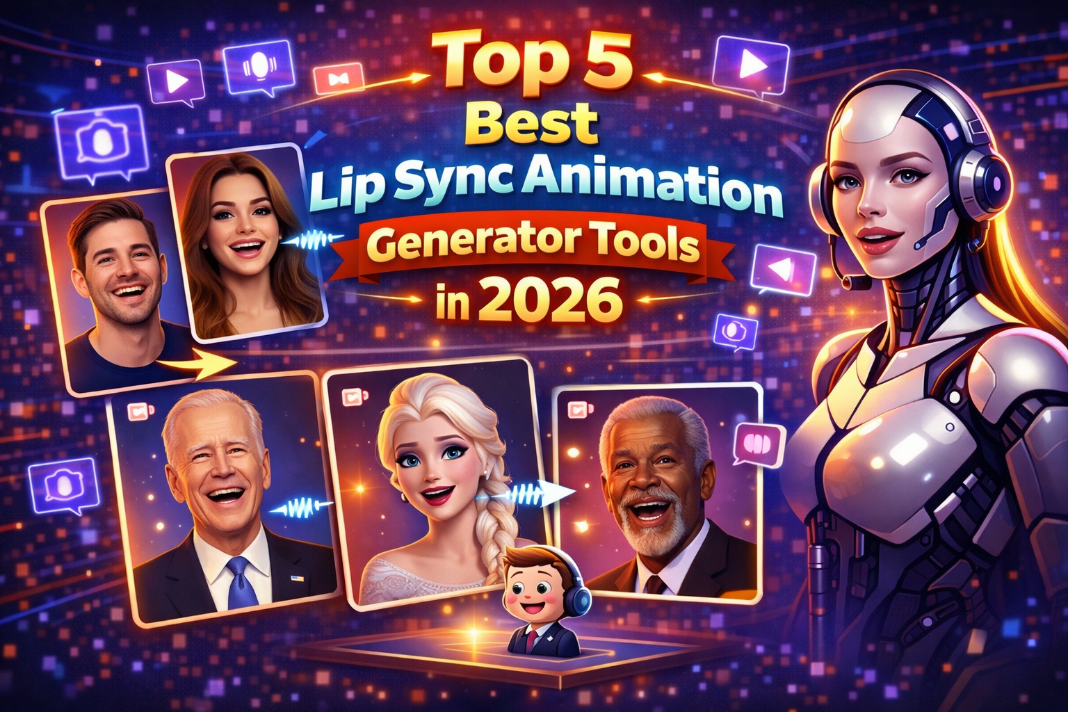 Top 5 Best Lip Sync Animation Generator Tools in 2026 – AIToolsHub